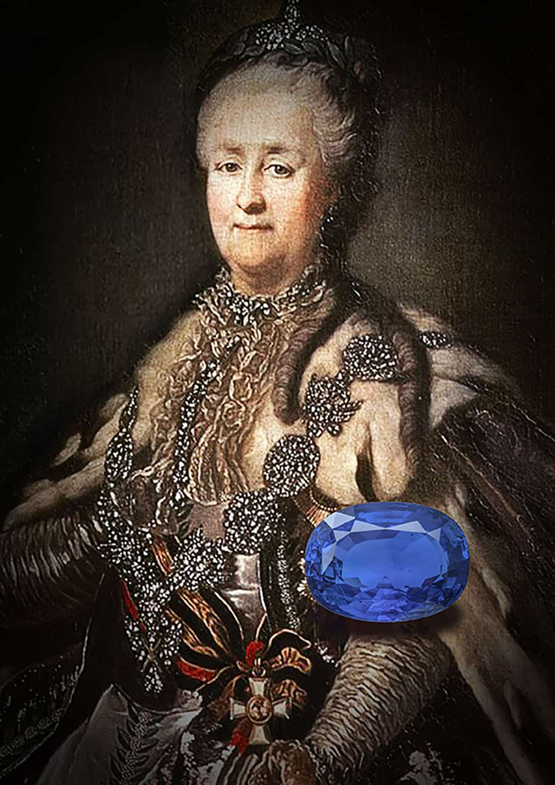 Historic Sapphire of Catherine the Great - SSEF